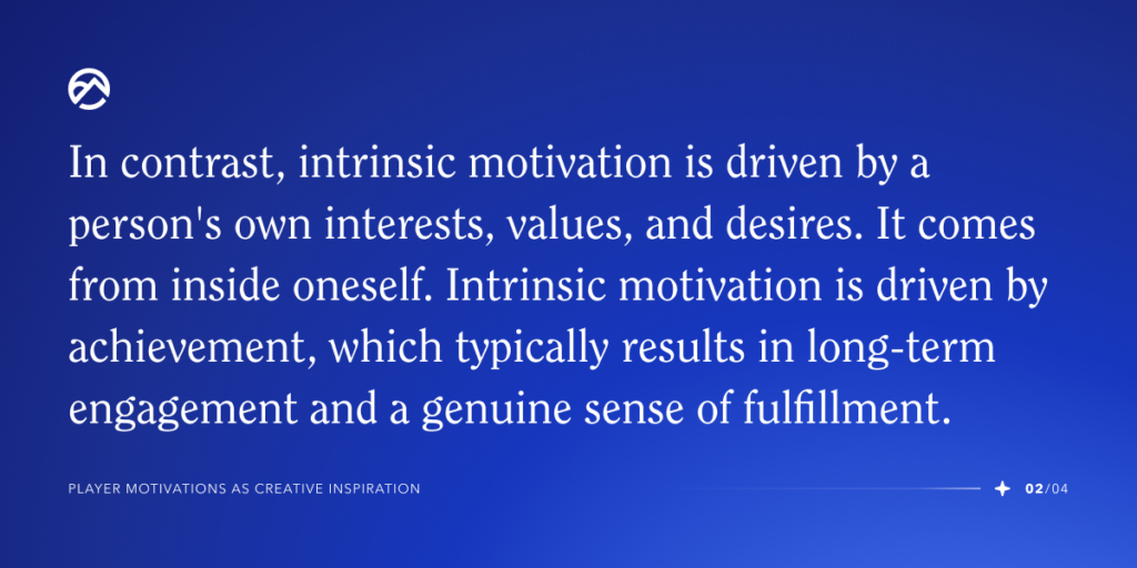 Player Motivations As Creative Inspiration